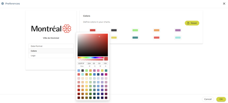 Customize Your Color Palette on Eco-Visio – Eco-Visio® Online Help